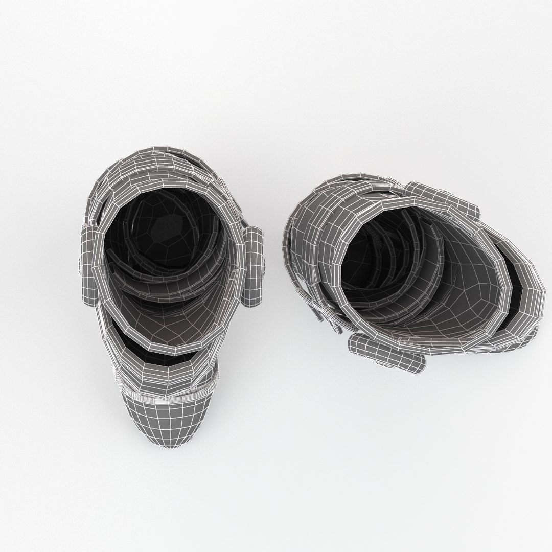 3d Model Armor Boot V2