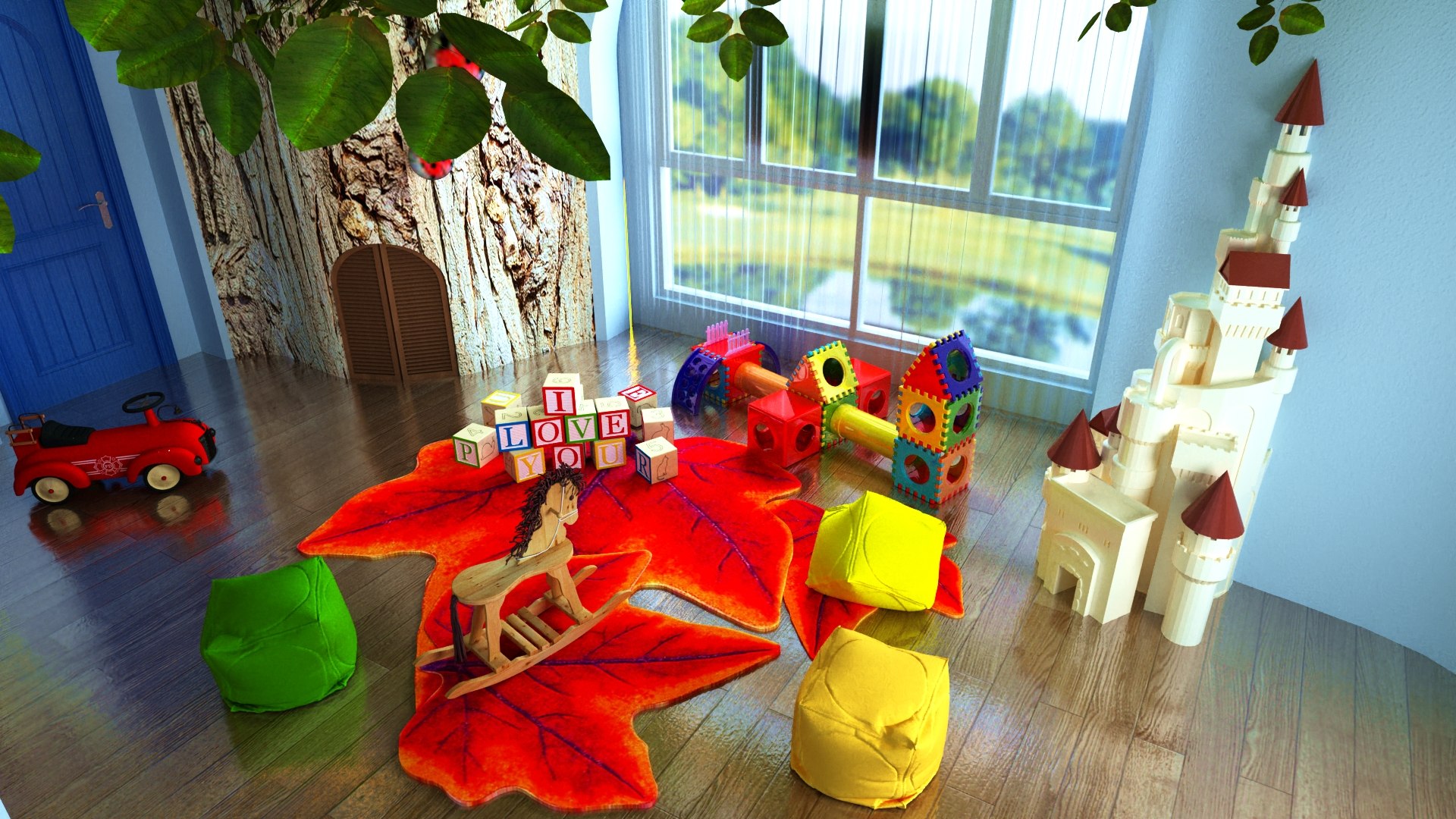 3D Colors Scene - TurboSquid 1636828