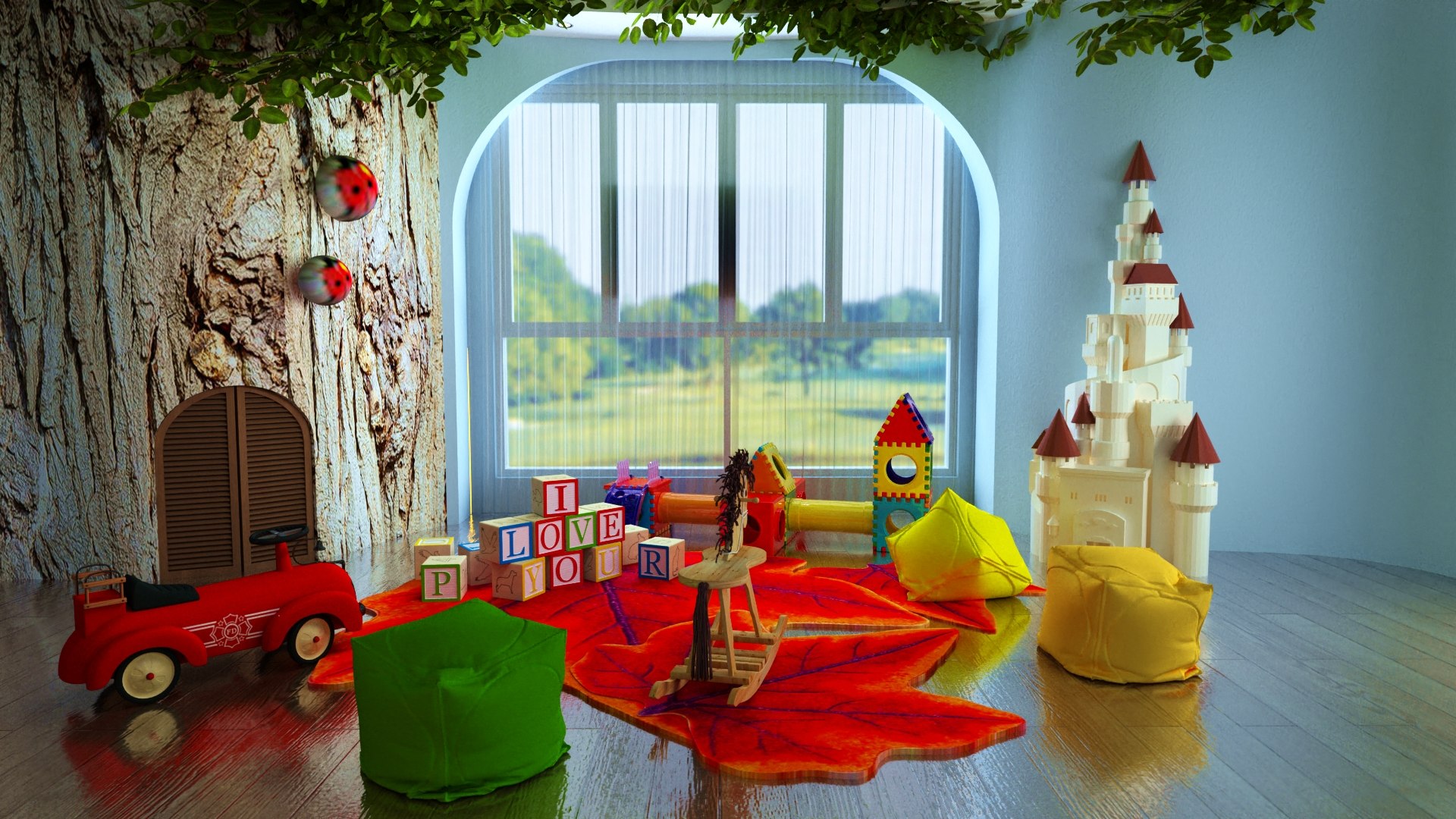 3D Colors Scene - TurboSquid 1636828