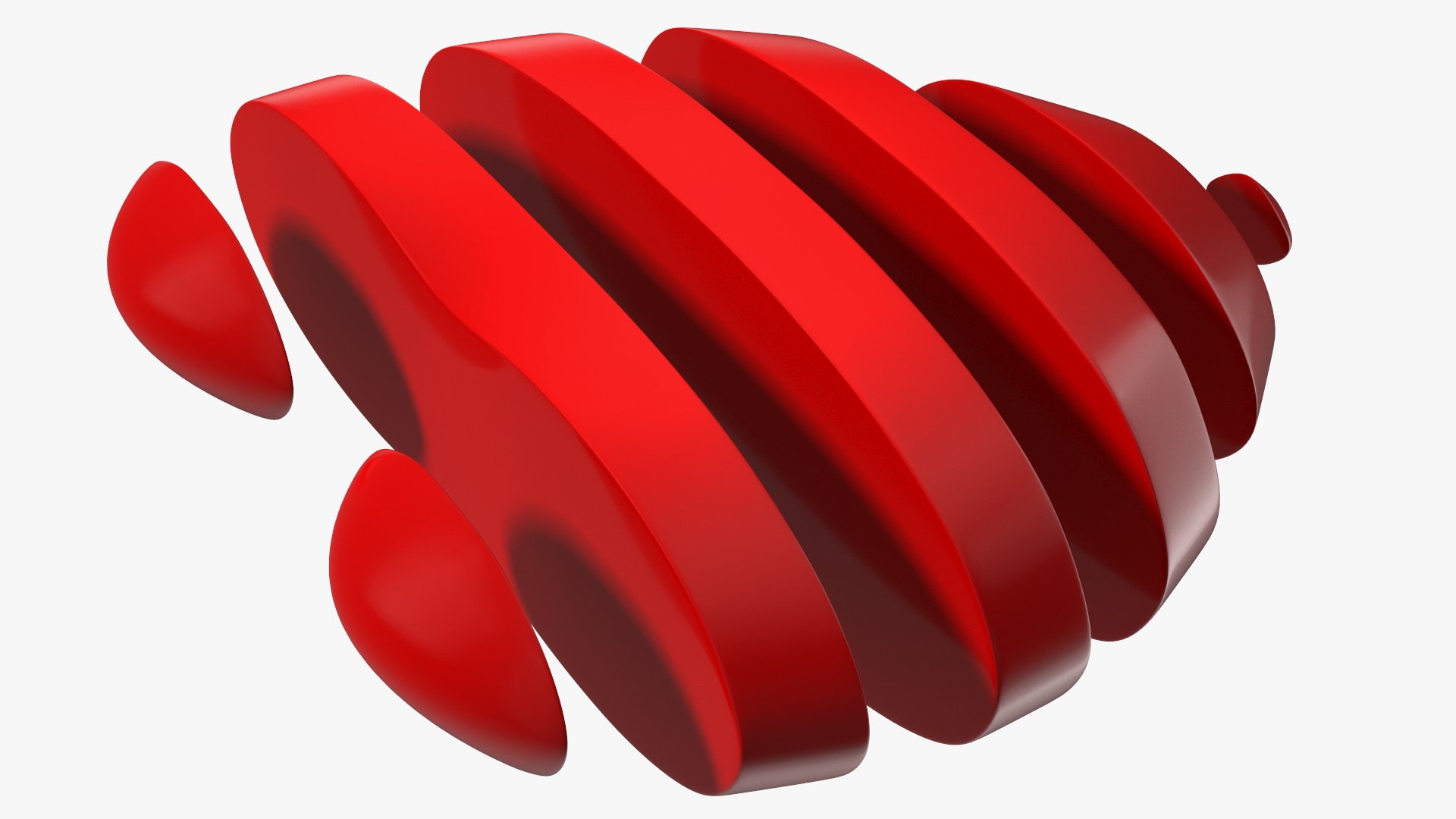 Heart With Transparent Horizontal Lines 3D Model - TurboSquid 1799600