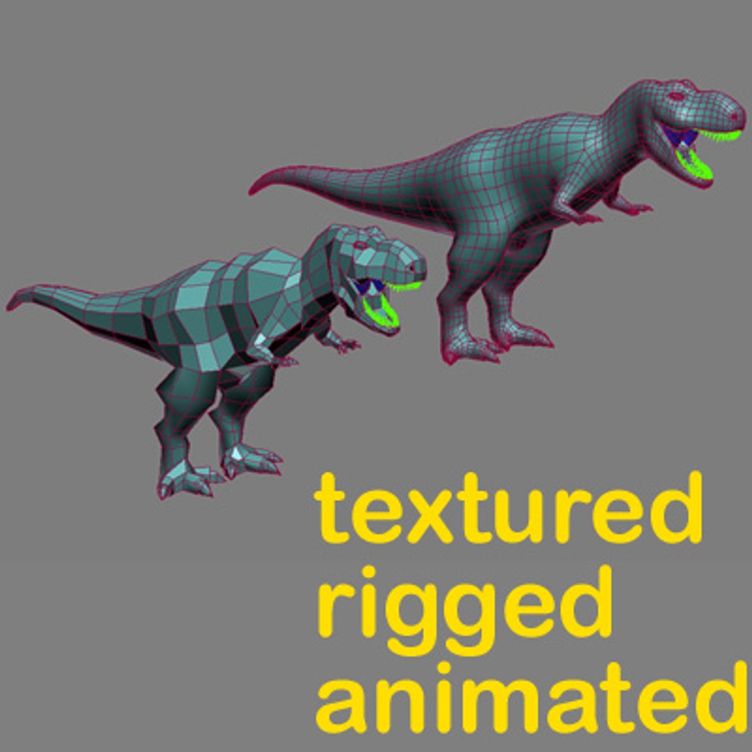 3d Tyrannosaurus Rex T-rex Walkcycle