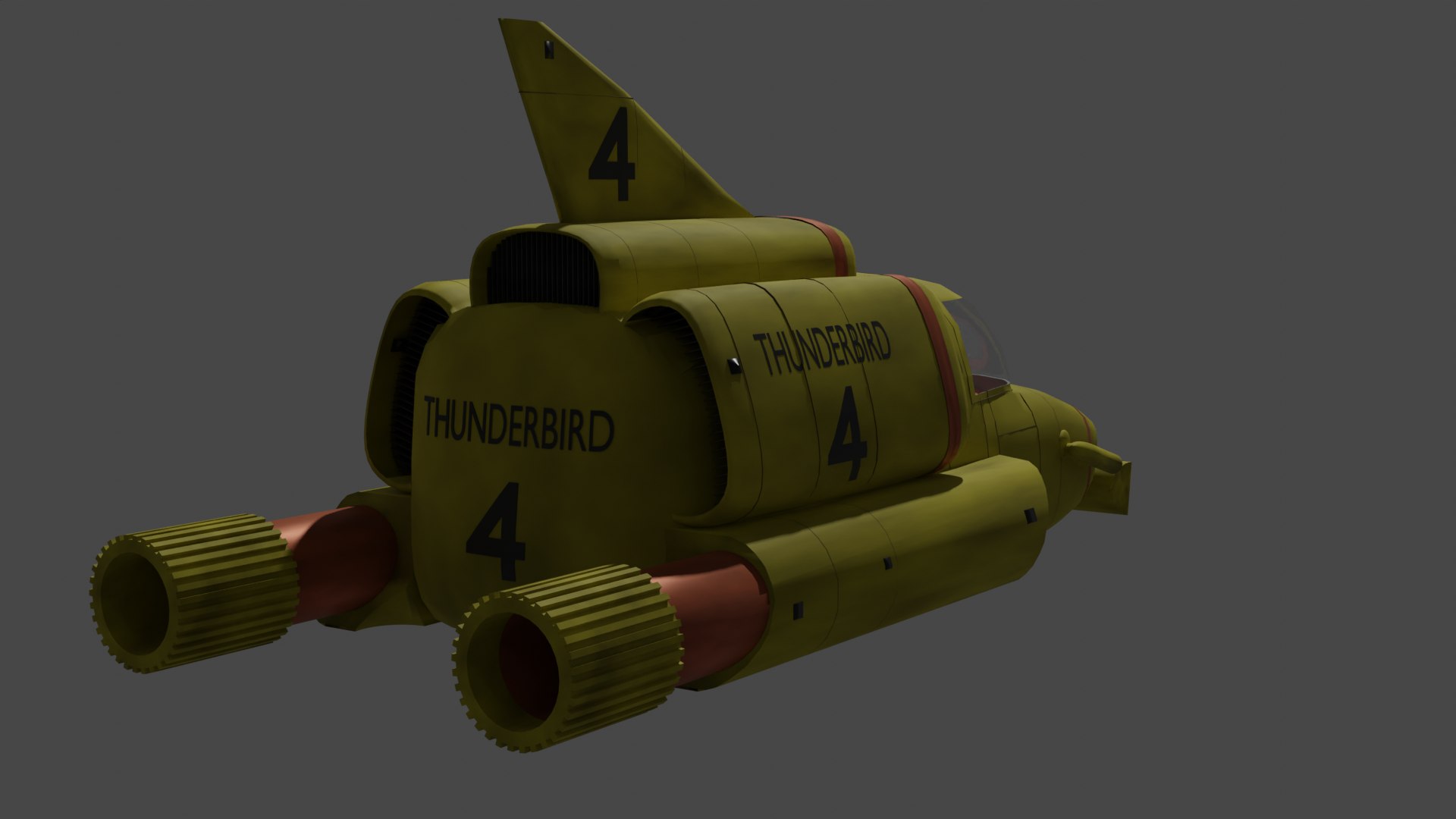 Thunderbird 4 3D Model - TurboSquid 1983180