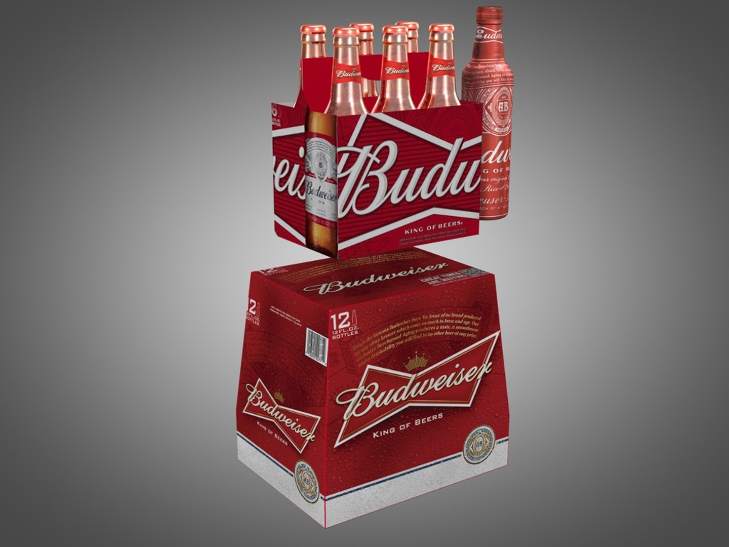 3d Model Budweiser Products