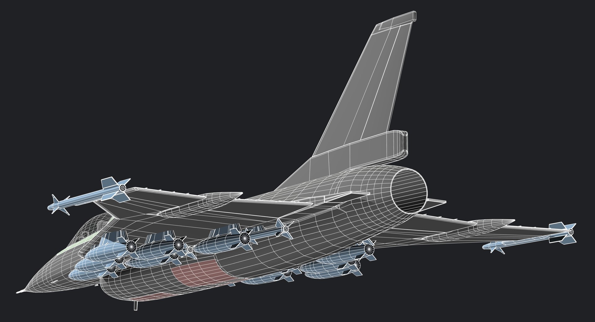 General Dynamics F-16XL 3D - TurboSquid 1977682