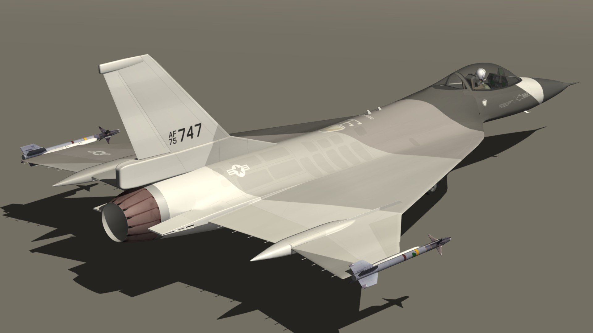 General Dynamics F-16XL 3D - TurboSquid 1977682