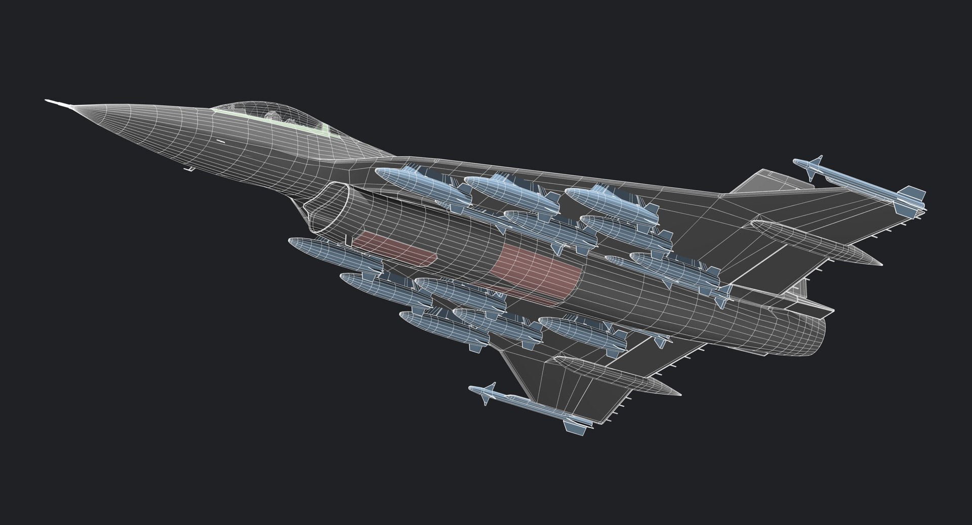 General Dynamics F-16XL 3D - TurboSquid 1977682