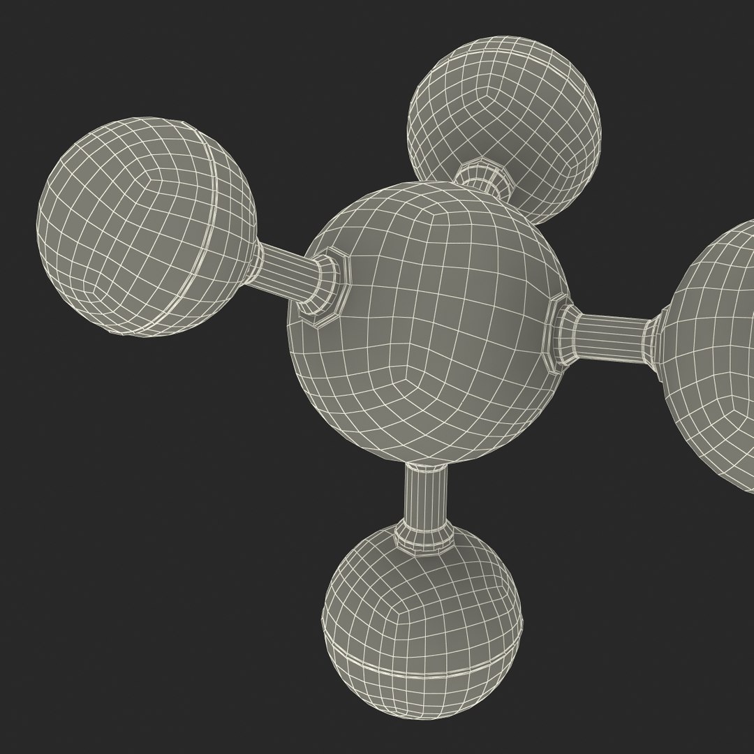 Ethanol Molecule 3d Model