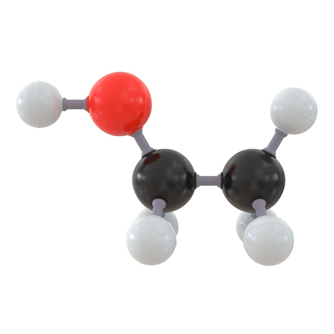 Ethanol Molecule 3d Model