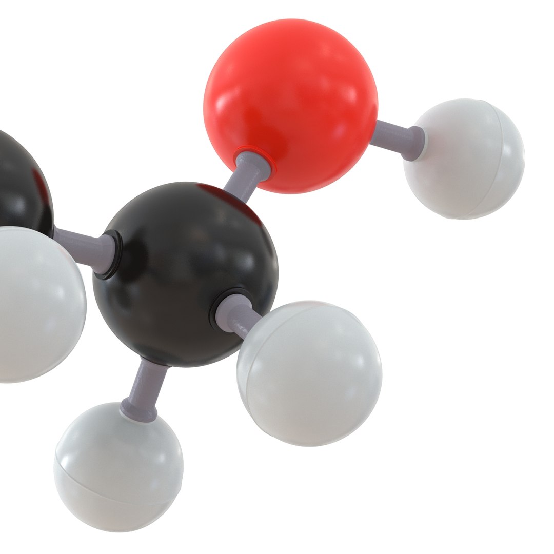 Ethanol Molecule 3d Model