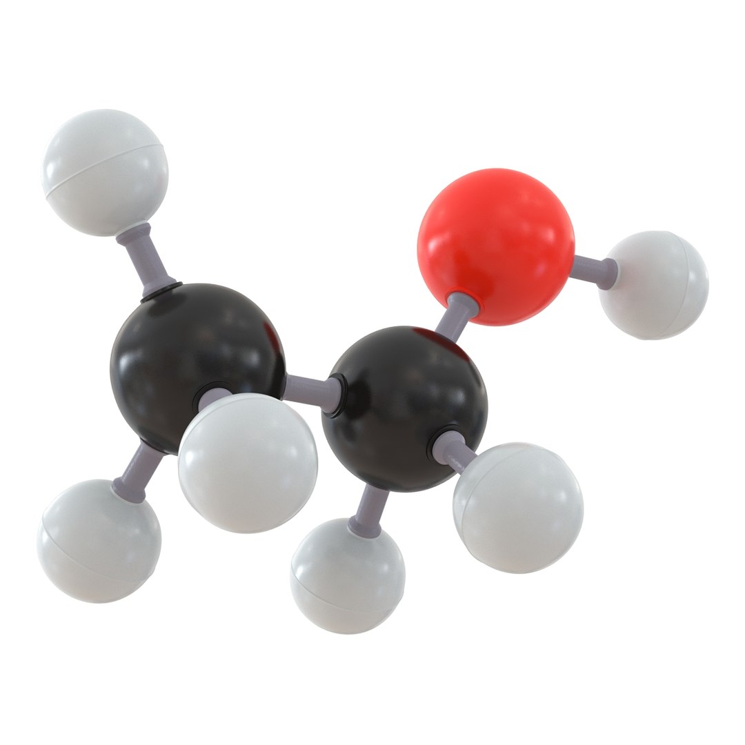 Ethanol Molecule 3d Model