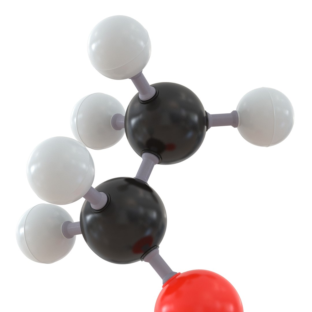 Ethanol Molecule 3d Model