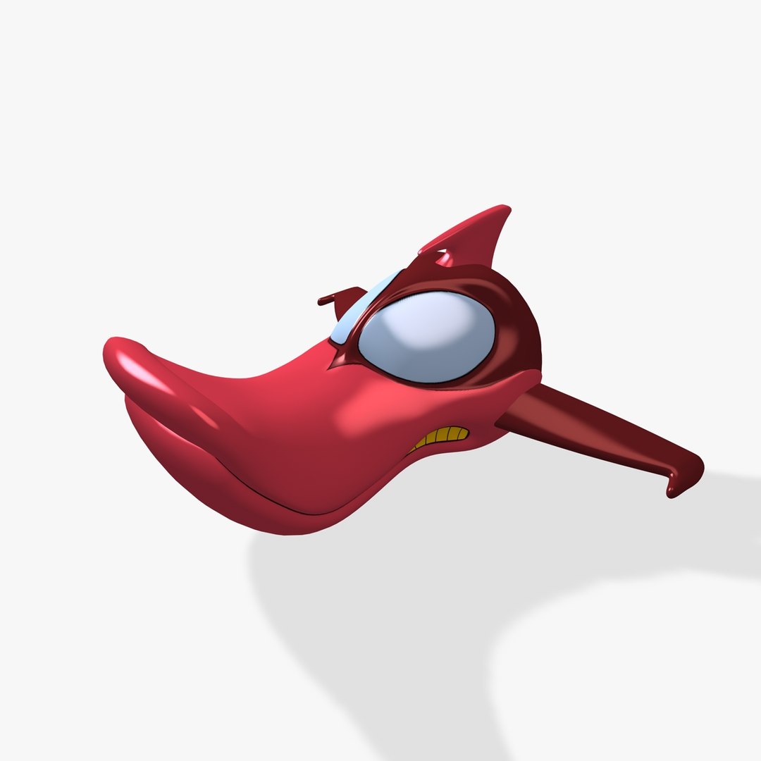 Cartoon Duck Aircraft 3D Model - TurboSquid 1601763