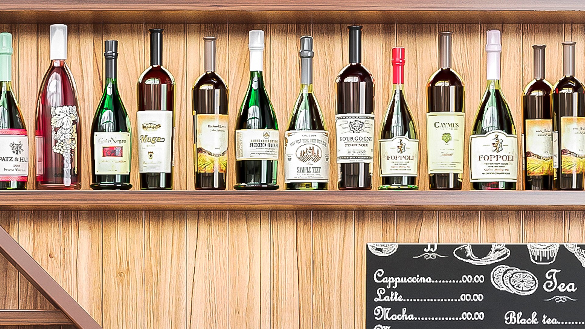 3D Ethnic Bar With Alcohol - TurboSquid 2044314