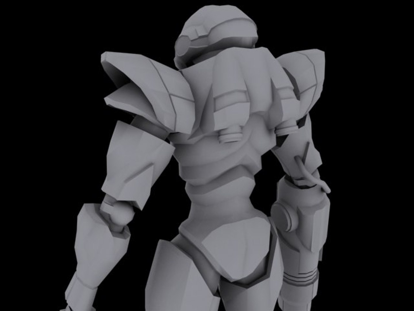 3dsmax Samus Aran - Armor