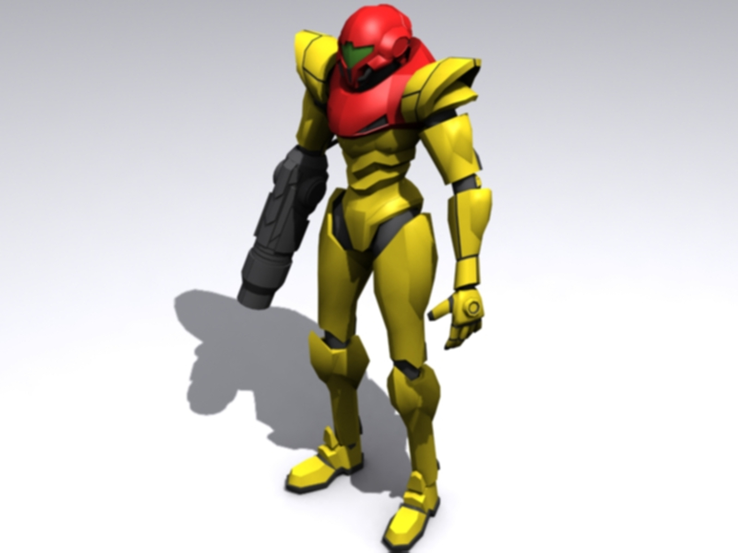 3dsmax Samus Aran - Armor