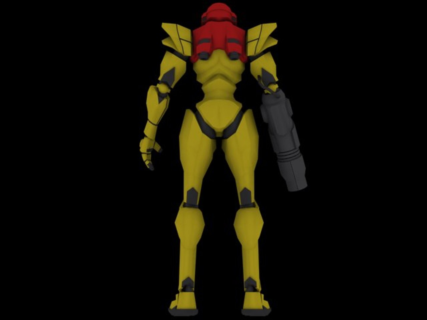 3dsmax Samus Aran - Armor