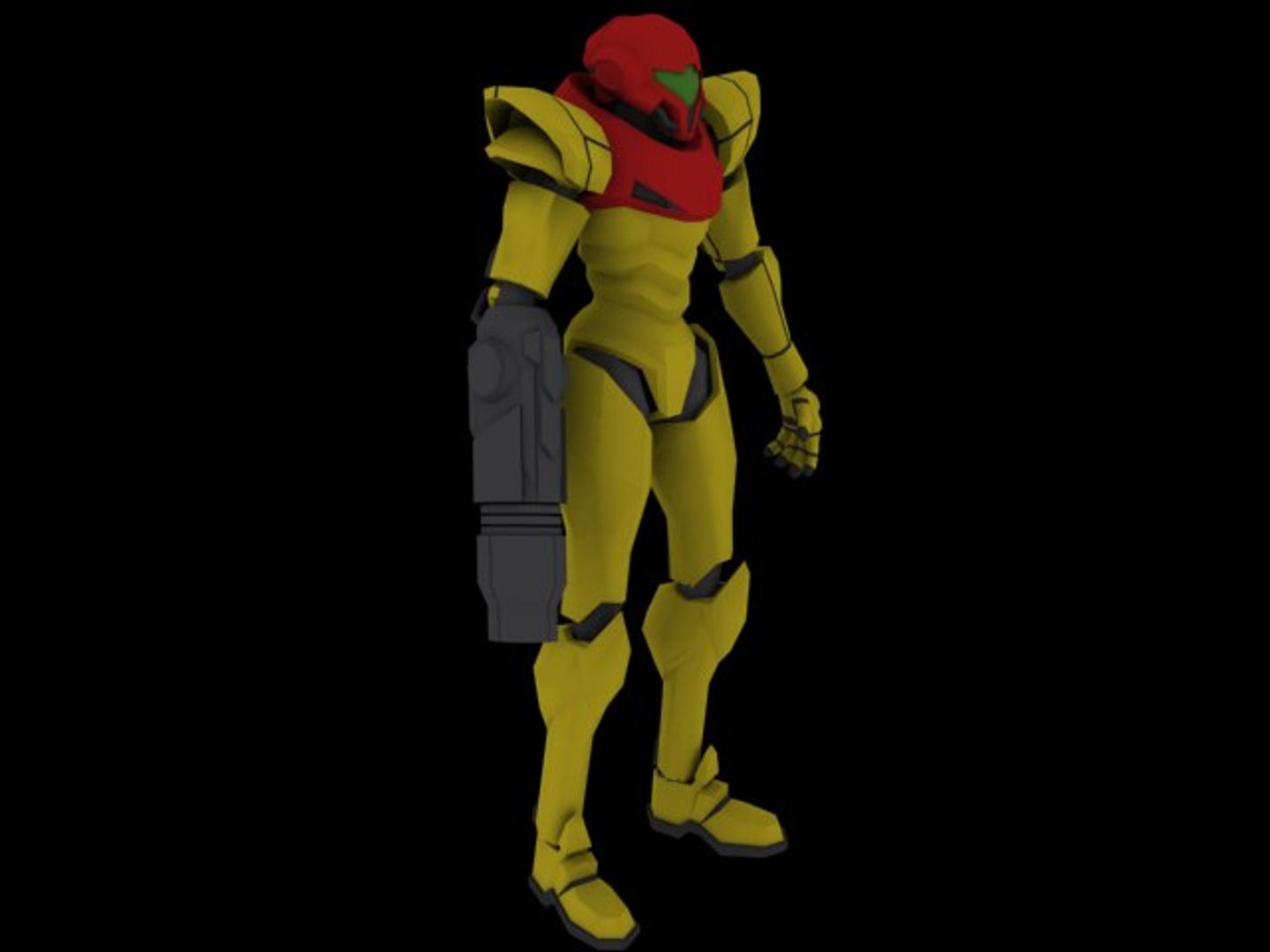 3dsmax Samus Aran - Armor