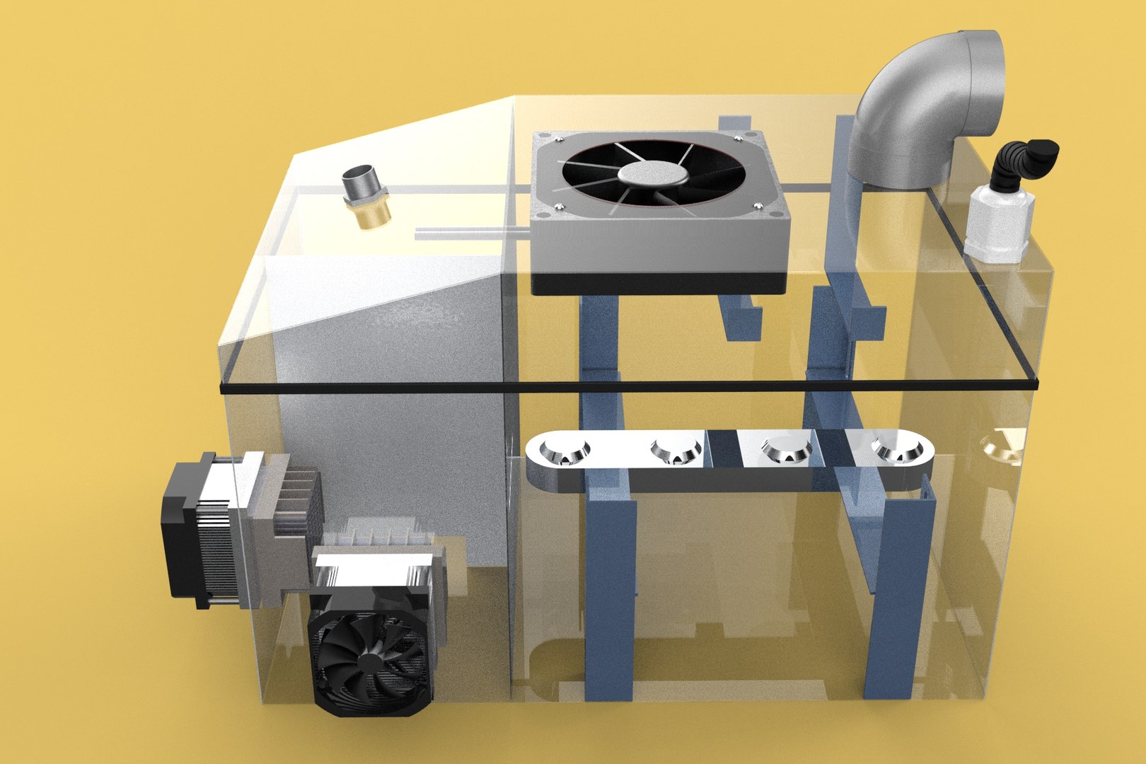 TEMPERATURE COOLING ULTRASONIC MIST HUMIDIFIER FOG FARMING 3D Model ...