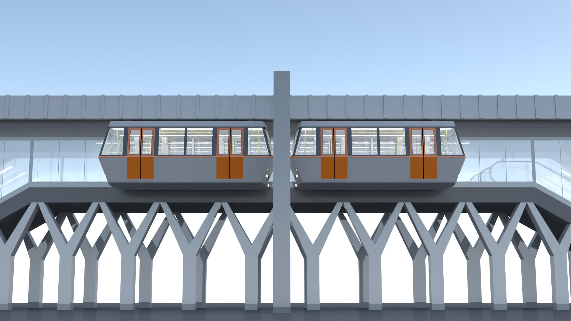 Elevated Train Station Concept Model - TurboSquid 1923525