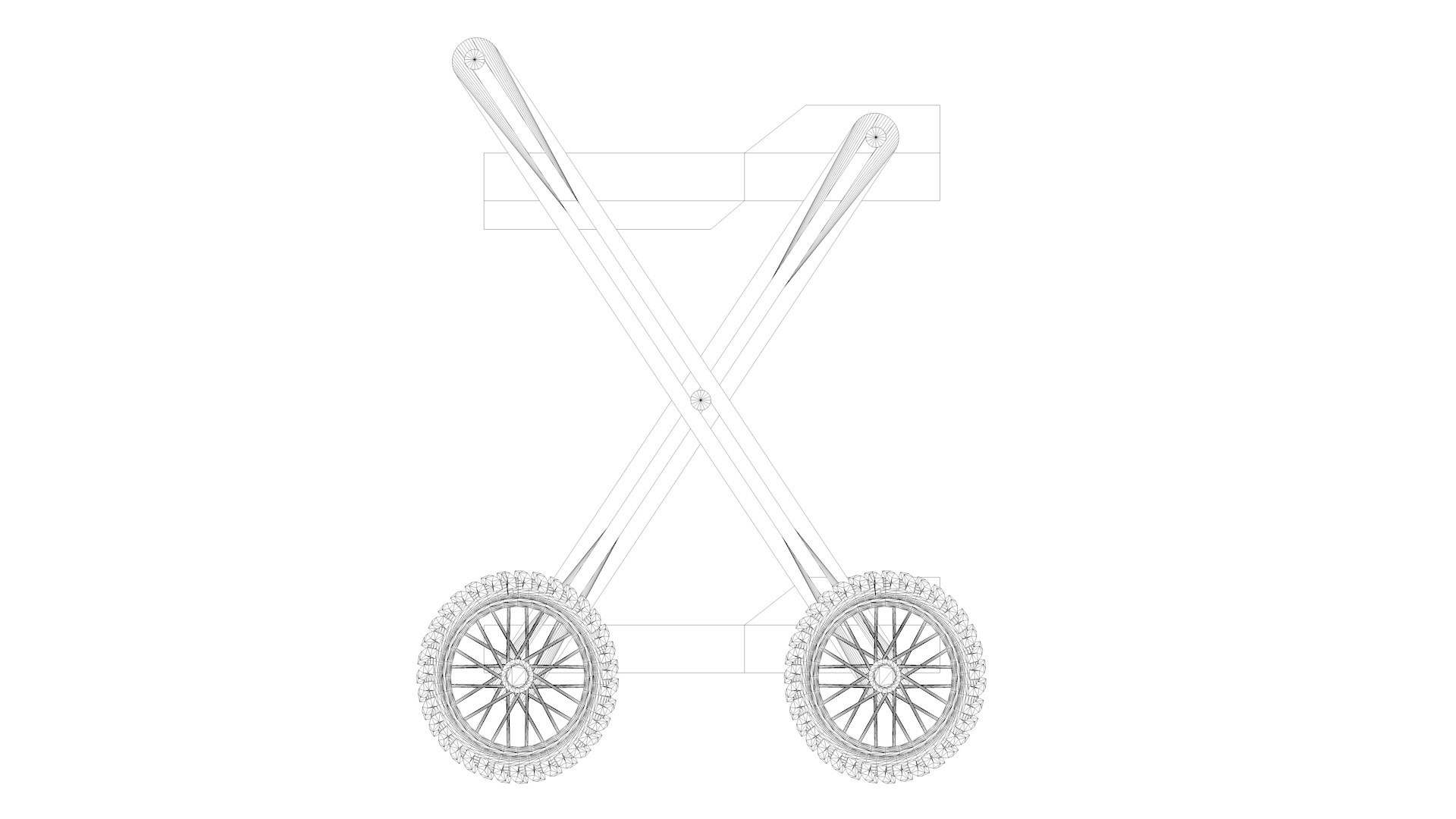Folding Cart model - TurboSquid 2078229