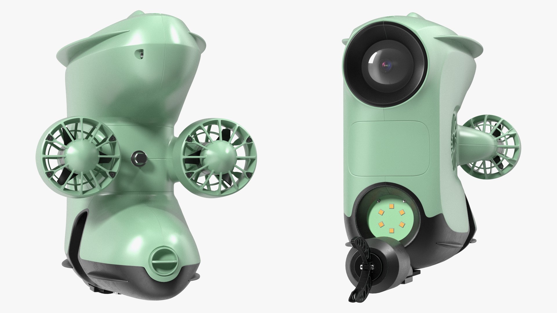3D Model Underwater ROV With Gripper Hand Rigged For Cinema 4D ...