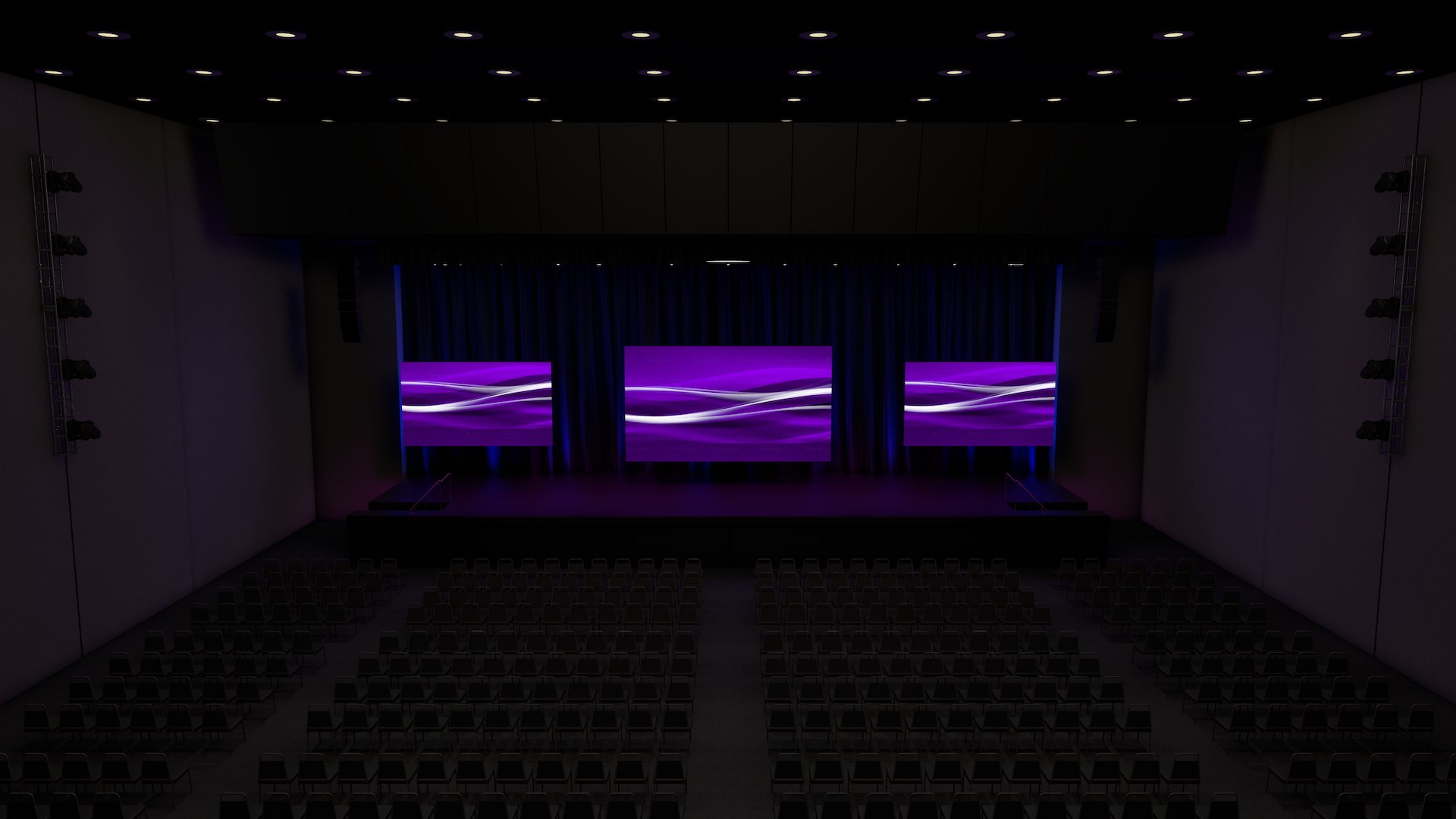 3D Convention Center Theater Georgia Ballroom - TurboSquid 1753083