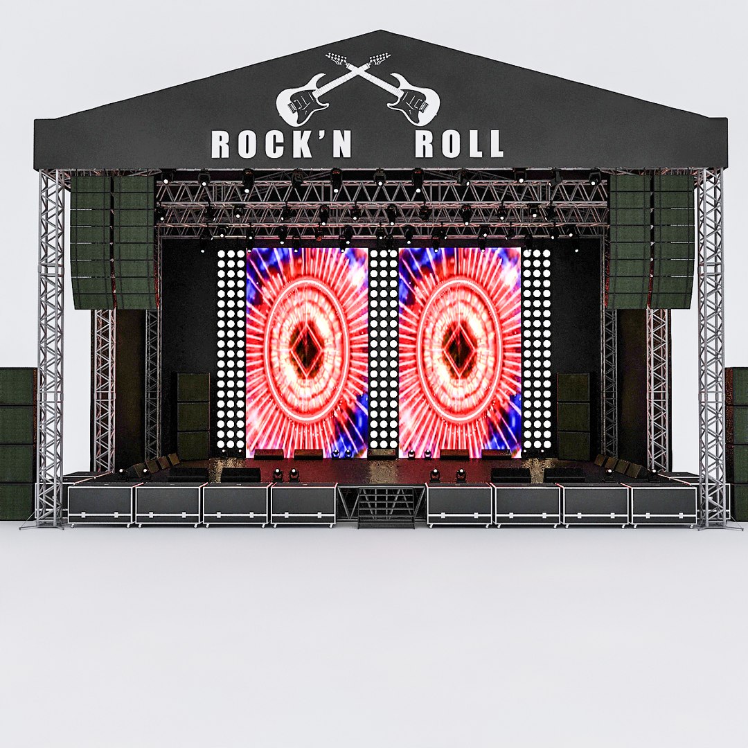 3D Concert Stage Model - TurboSquid 1543247