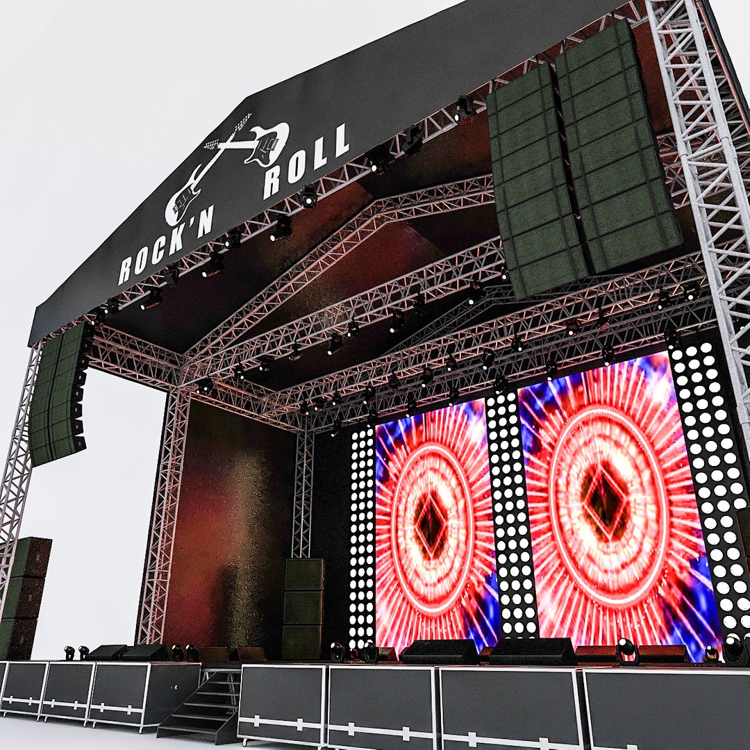 3D Concert Stage Model - TurboSquid 1543247