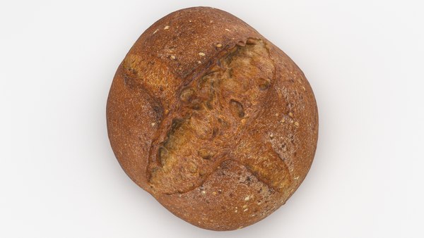 Round Multigrain Bread 3D model - TurboSquid 1814039