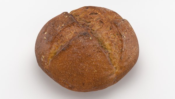 Round Multigrain Bread 3D model - TurboSquid 1814039