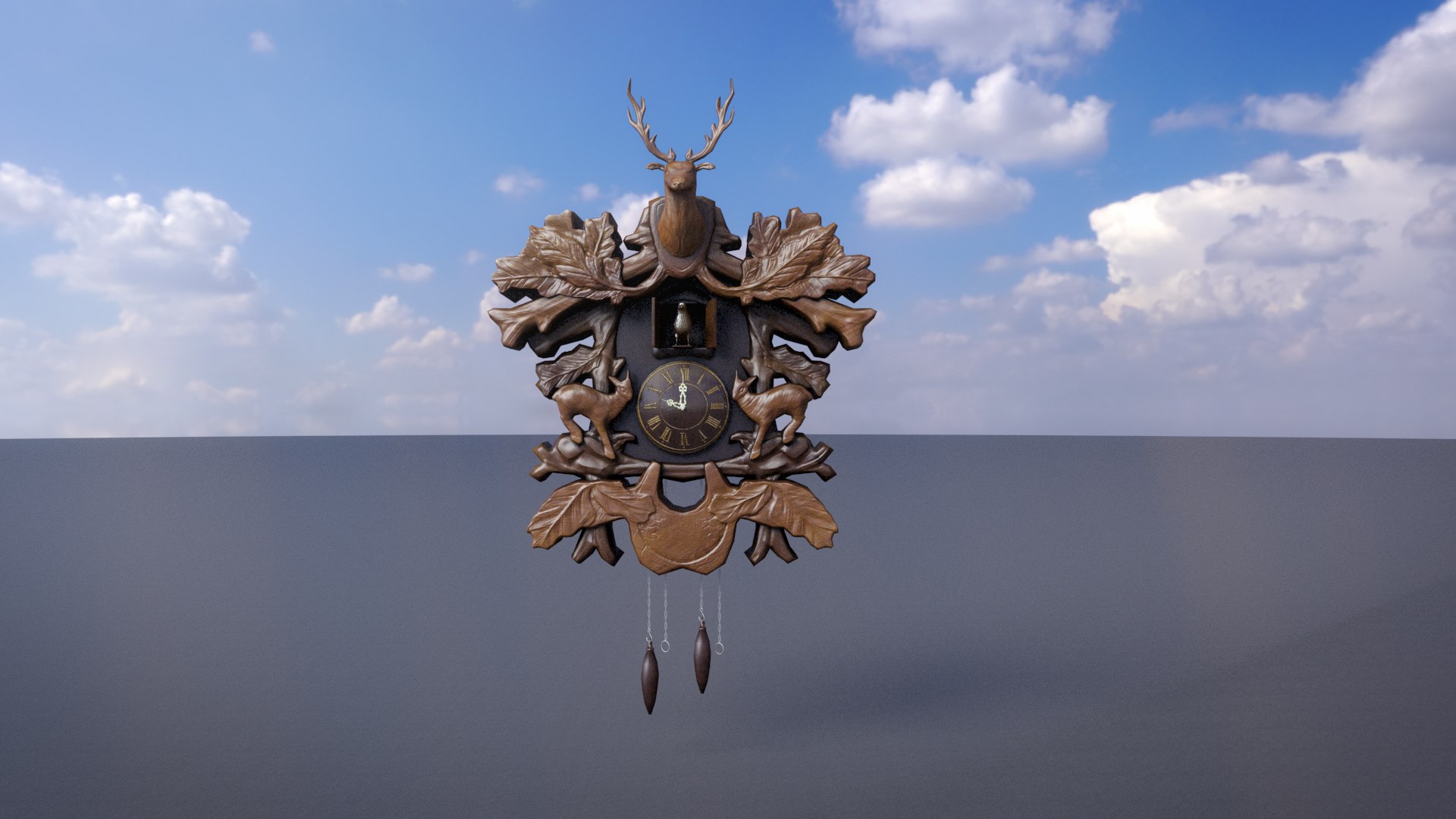 Cuckoo Clock 3D Model - TurboSquid 2326230