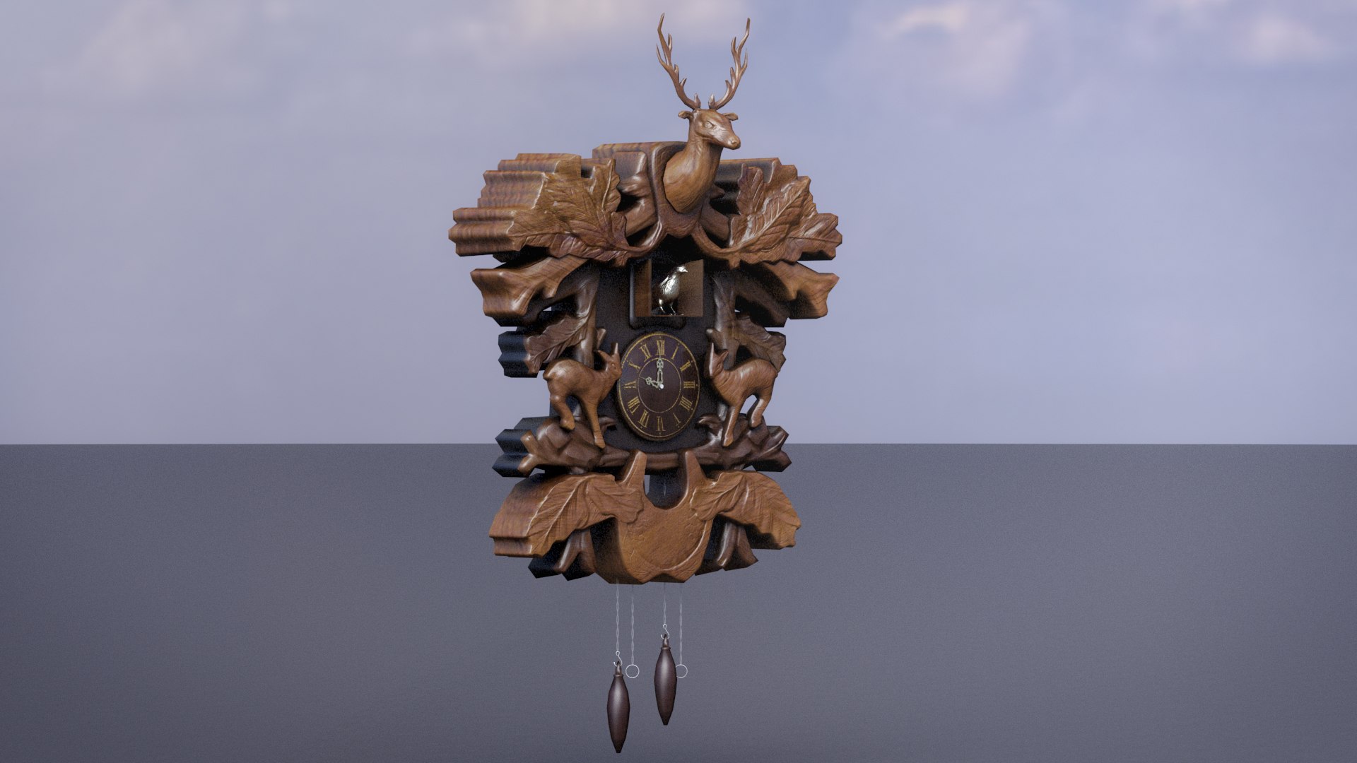 Cuckoo Clock 3D Model - TurboSquid 2326230