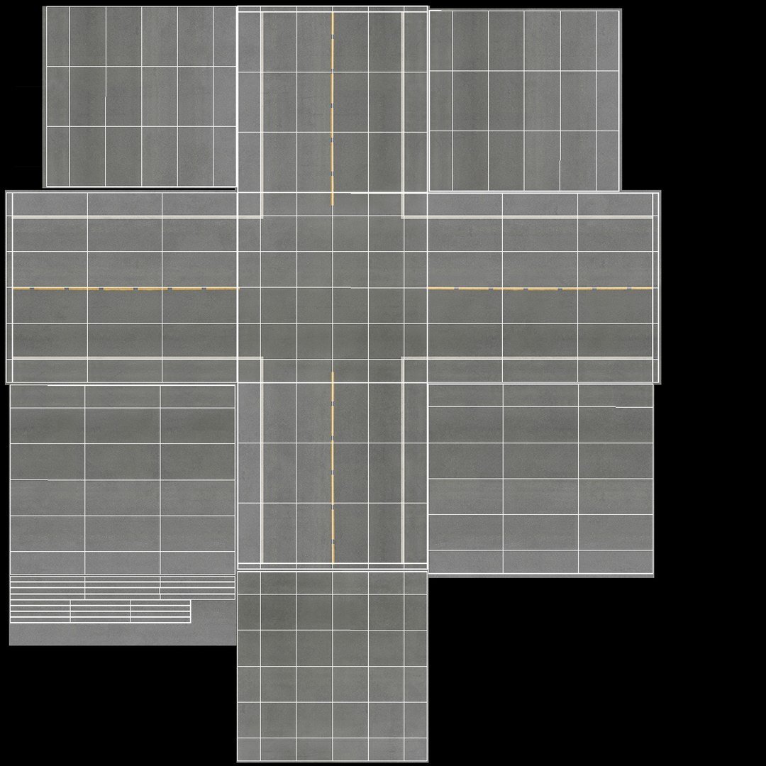 3D Road Parts Pack - TurboSquid 2202697