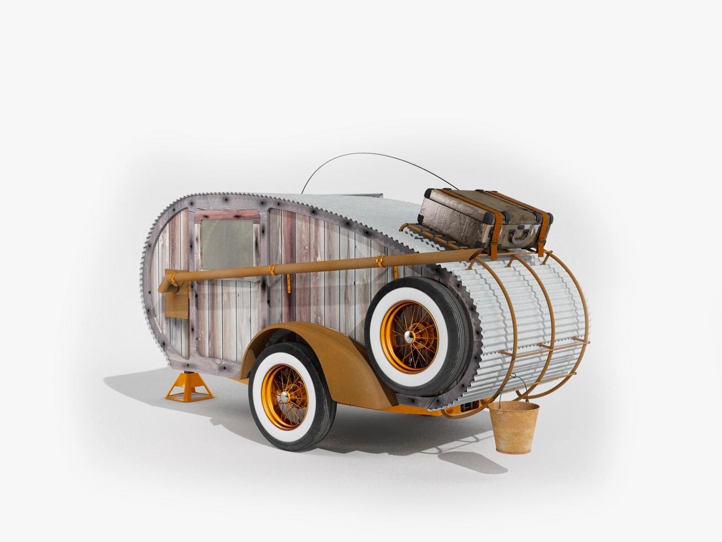 3D Trailer Rat Style - TurboSquid 1896246