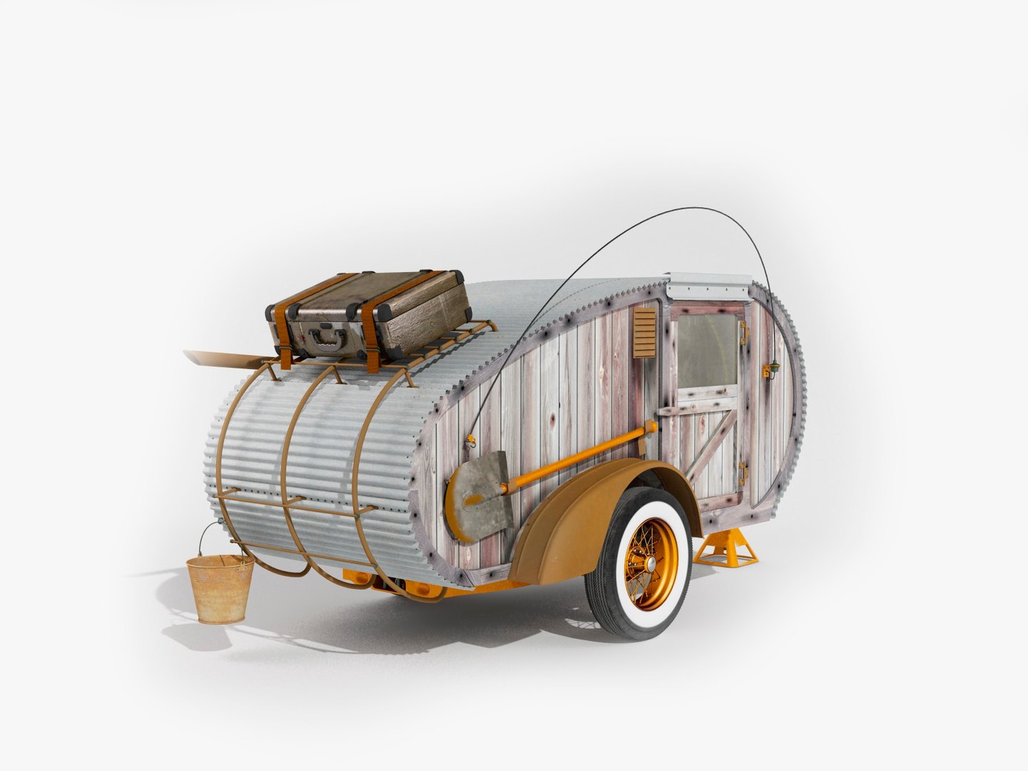 3D Trailer Rat Style - TurboSquid 1896246