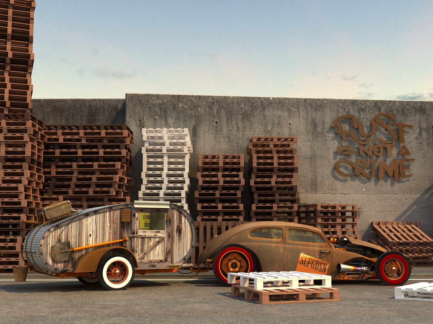 3D Trailer Rat Style - TurboSquid 1896246