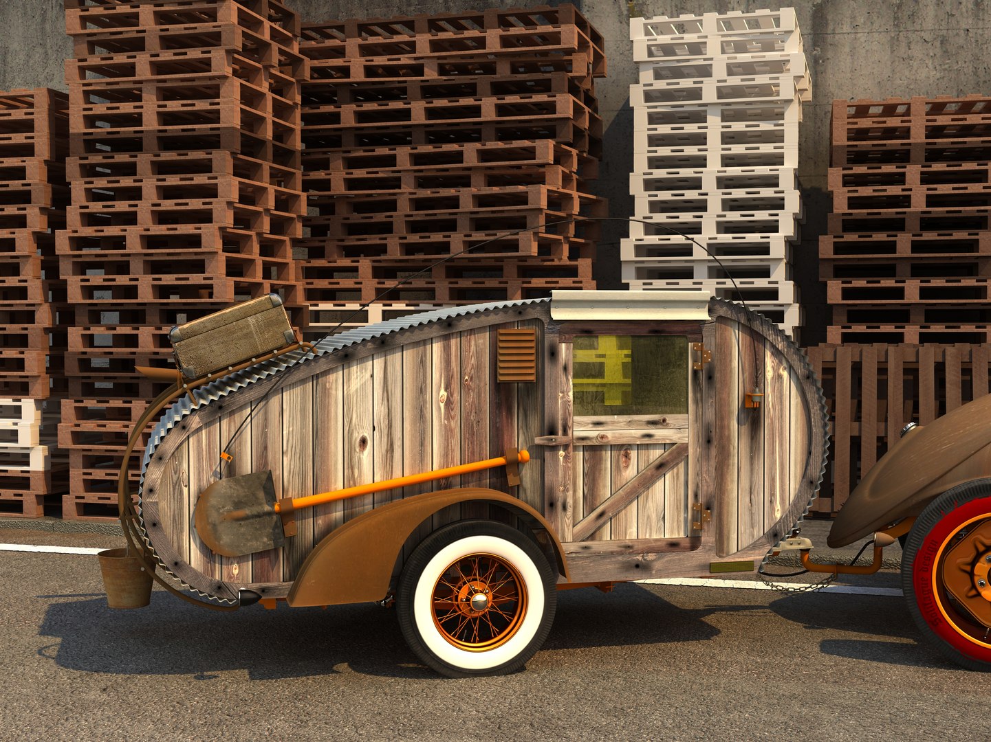 3D Trailer Rat Style - TurboSquid 1896246