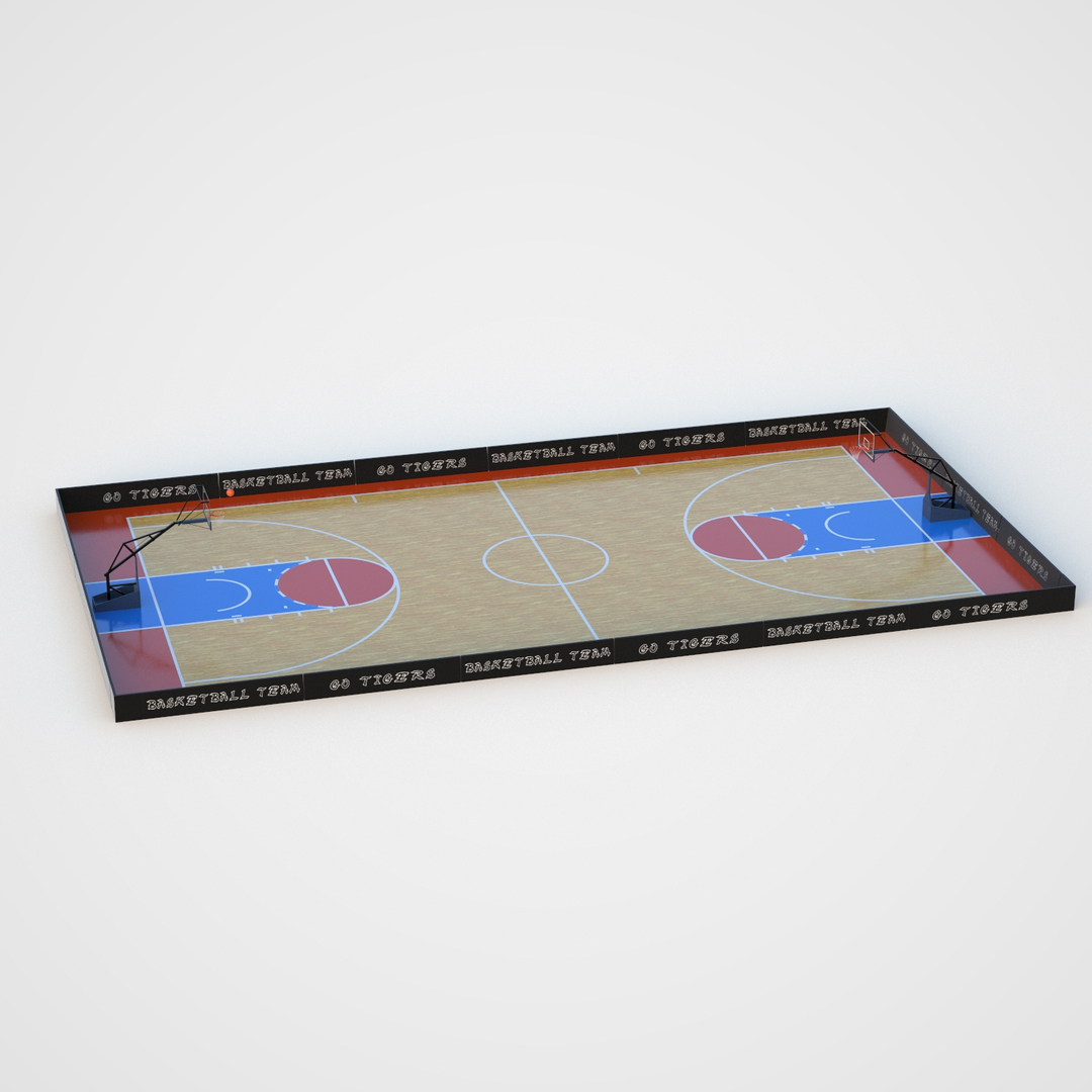 Basketball Court Ball 3d Max