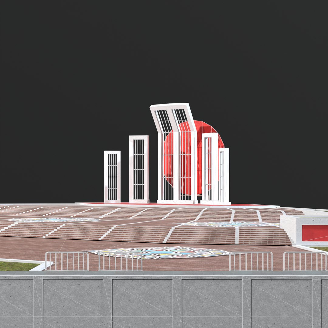 Central Shaheed Minar - Bangladesh Monument 3D Model - TurboSquid 2118646