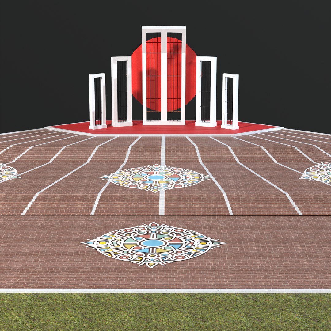Central Shaheed Minar - Bangladesh Monument 3D Model - TurboSquid 2118646