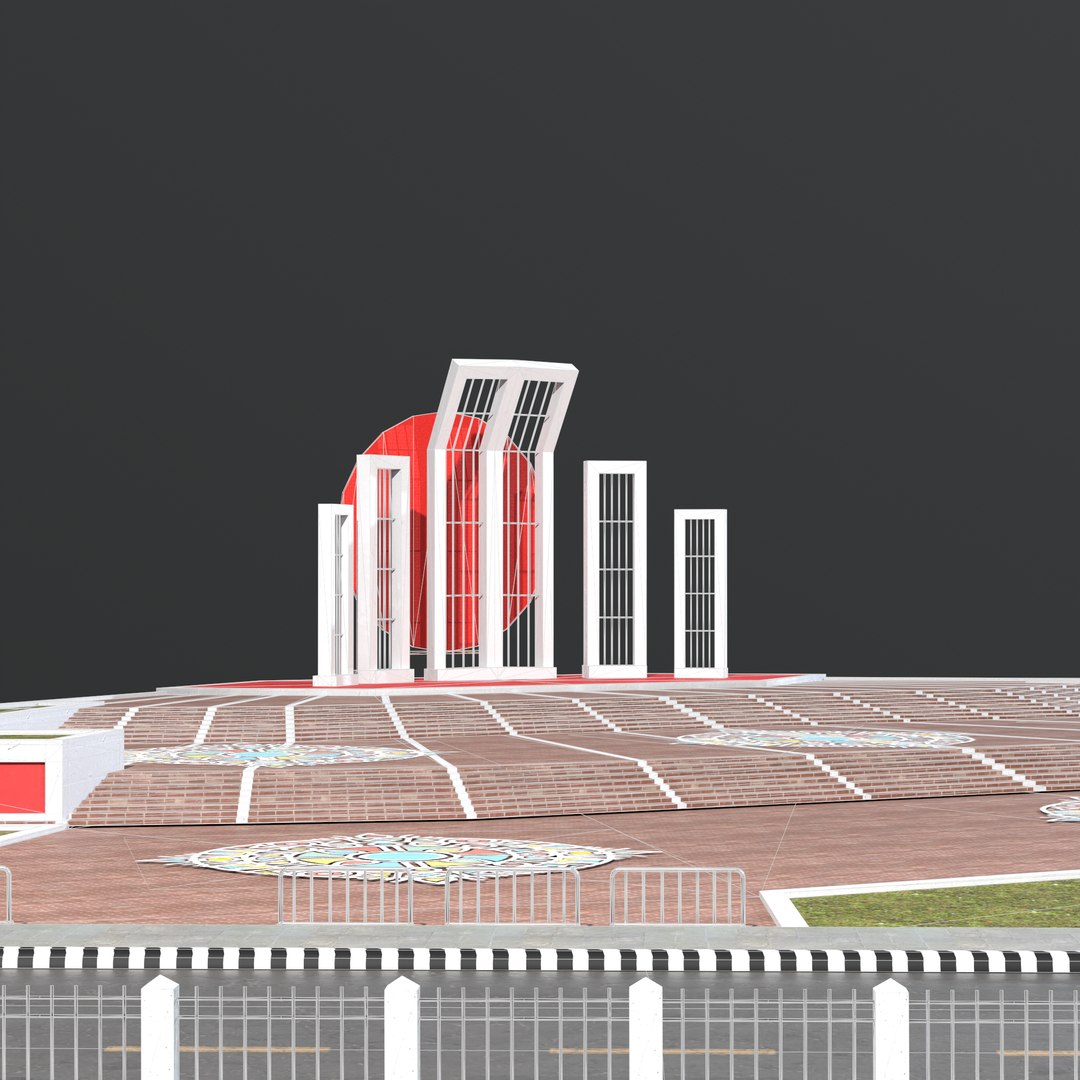 Central Shaheed Minar - Bangladesh Monument 3D Model - TurboSquid 2118646