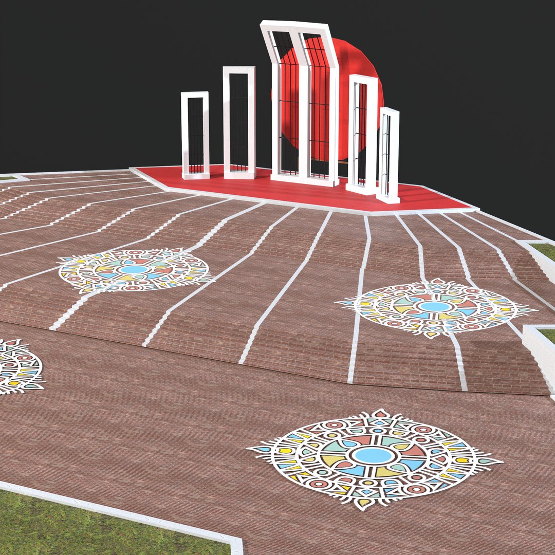 Central Shaheed Minar - Bangladesh Monument 3D Model - TurboSquid 2118646