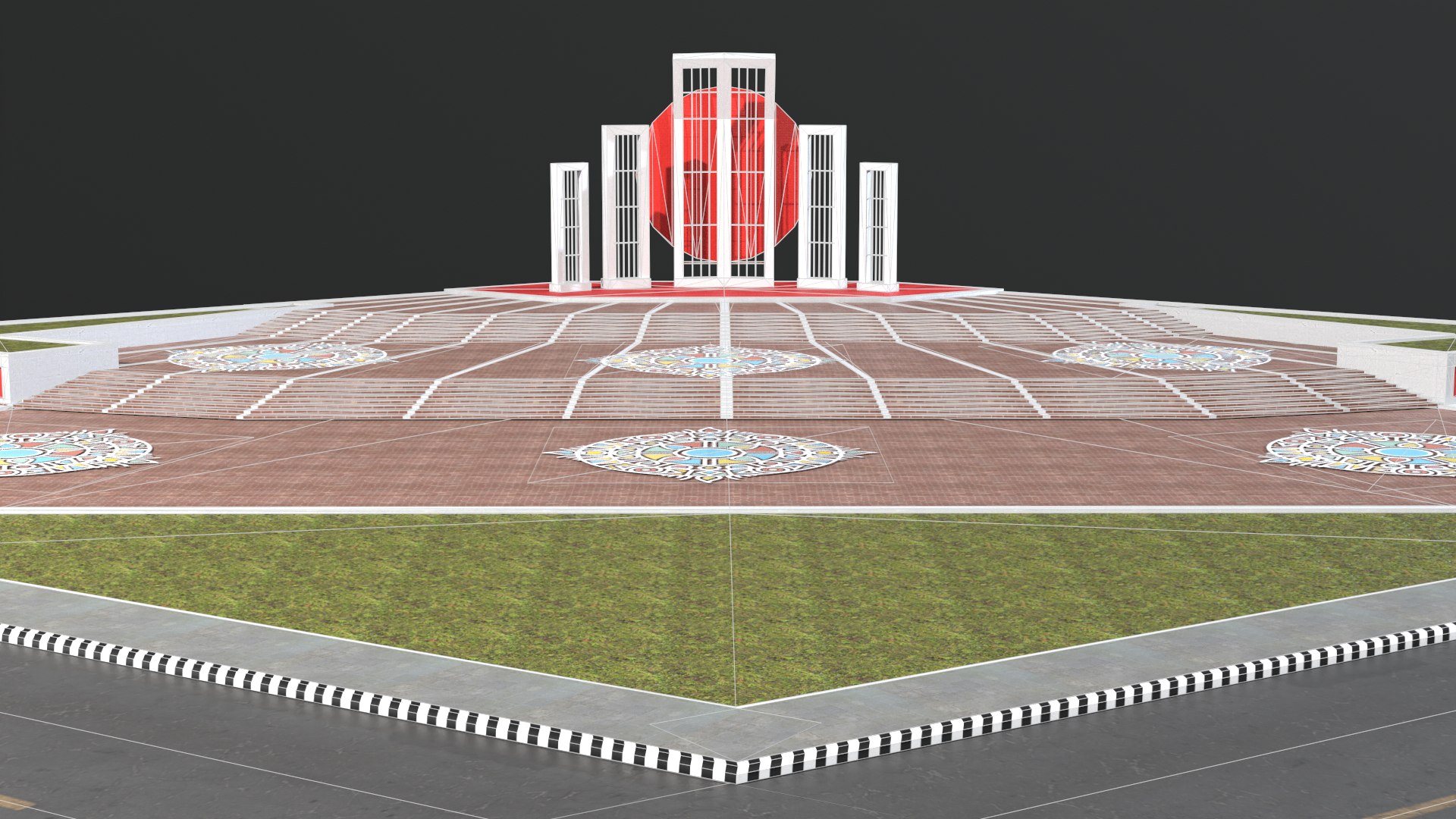 Central Shaheed Minar - Bangladesh Monument 3D Model - TurboSquid 2118646