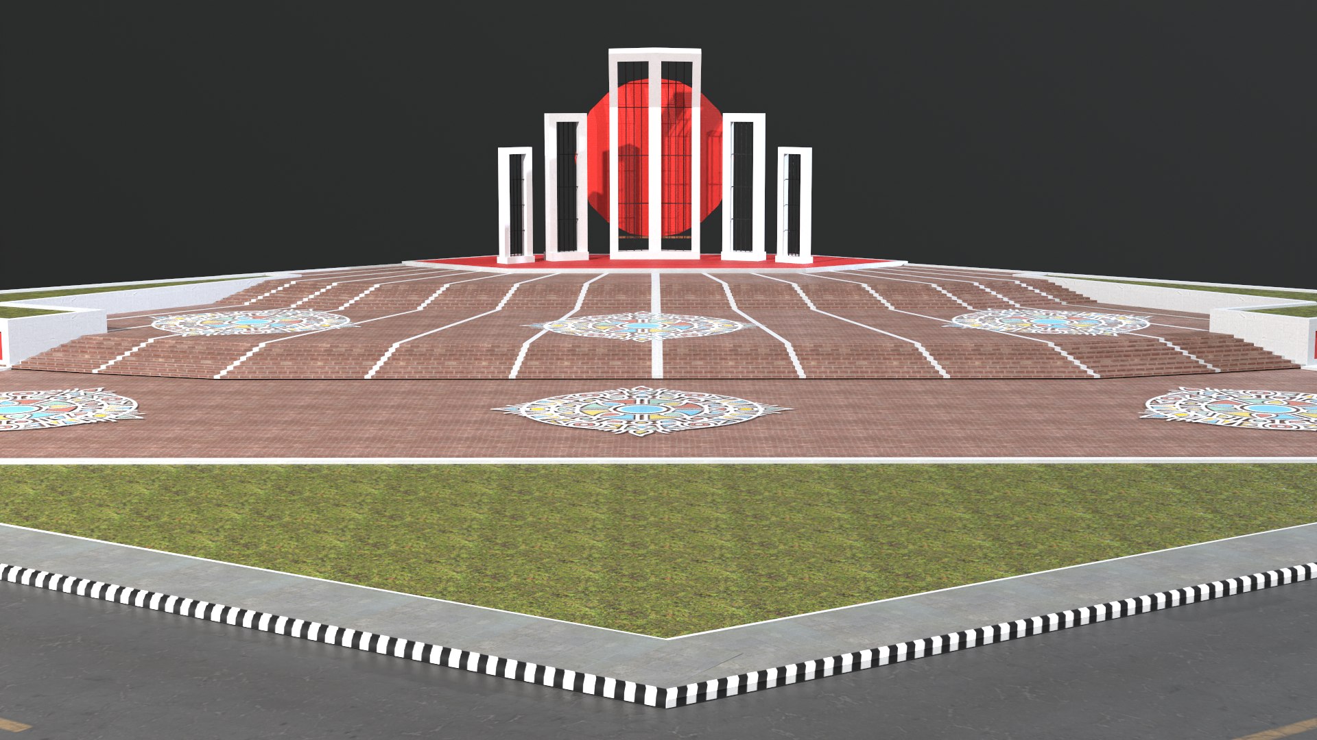 Central Shaheed Minar - Bangladesh Monument 3D Model - TurboSquid 2118646