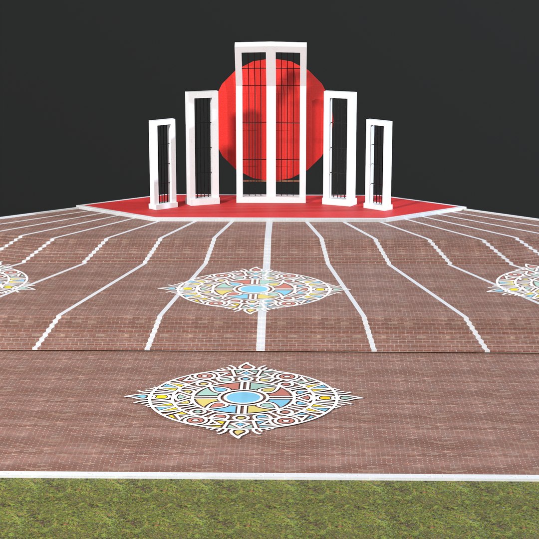Central Shaheed Minar - Bangladesh Monument 3D Model - TurboSquid 2118646
