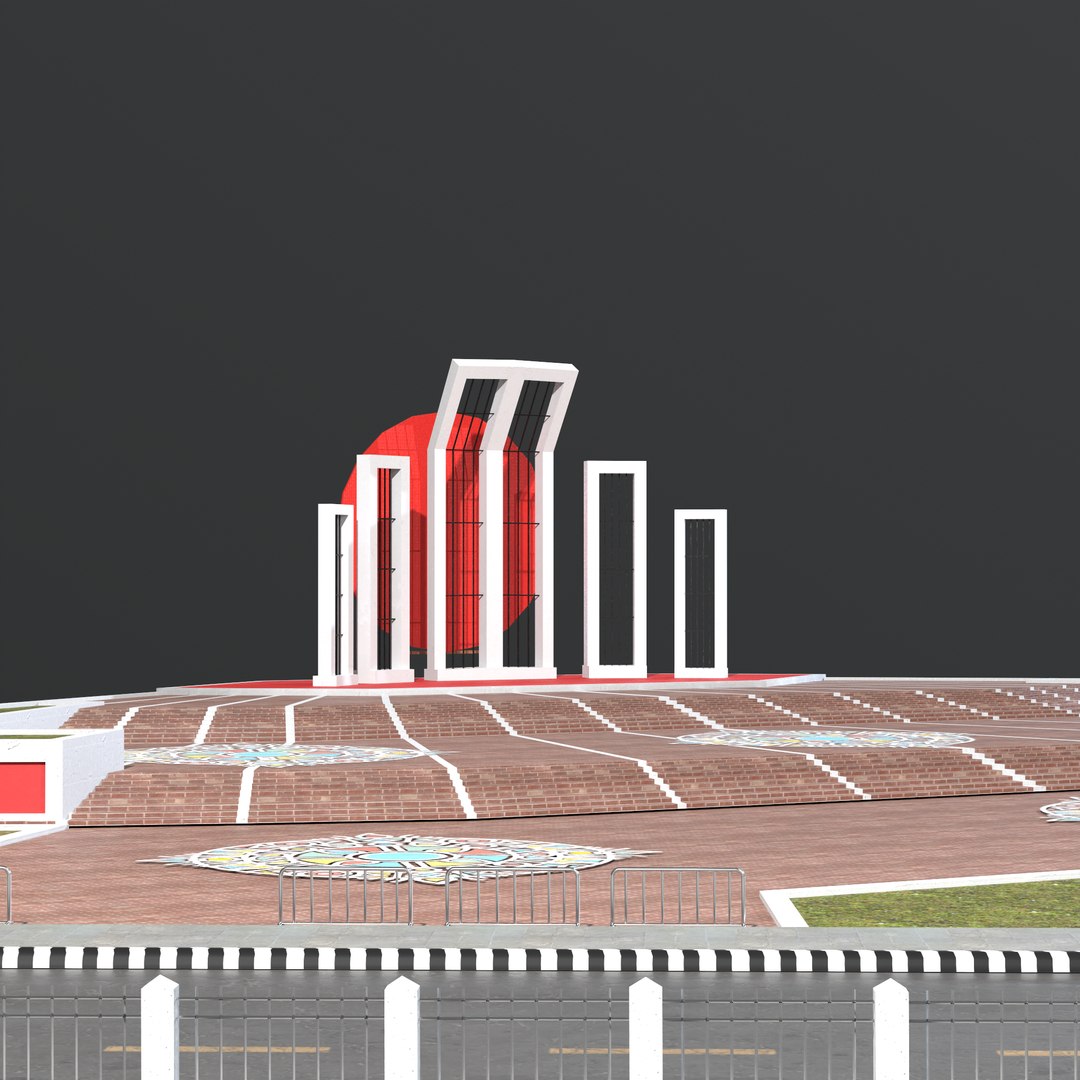 Central Shaheed Minar - Bangladesh Monument 3D Model - TurboSquid 2118646