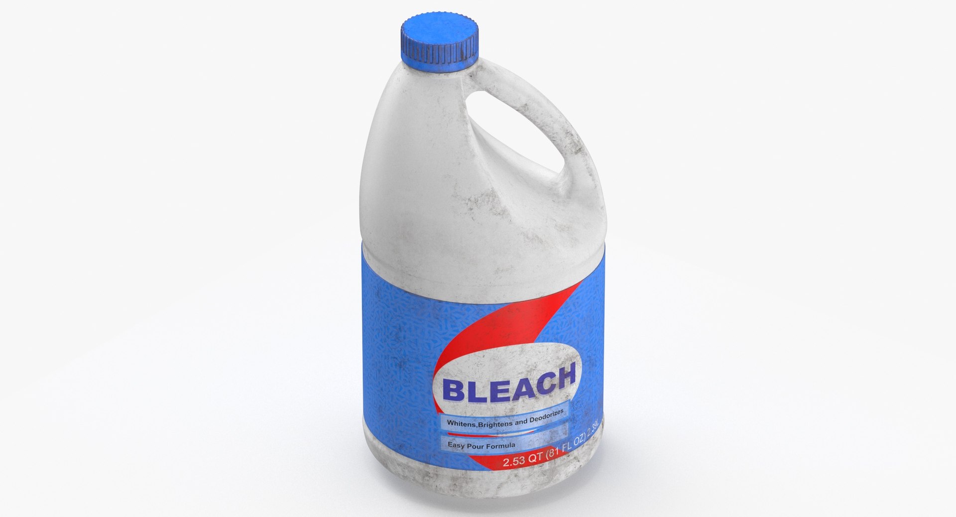 Bleach Bottle Dirty Blank And Generic Label Model - TurboSquid 2074920