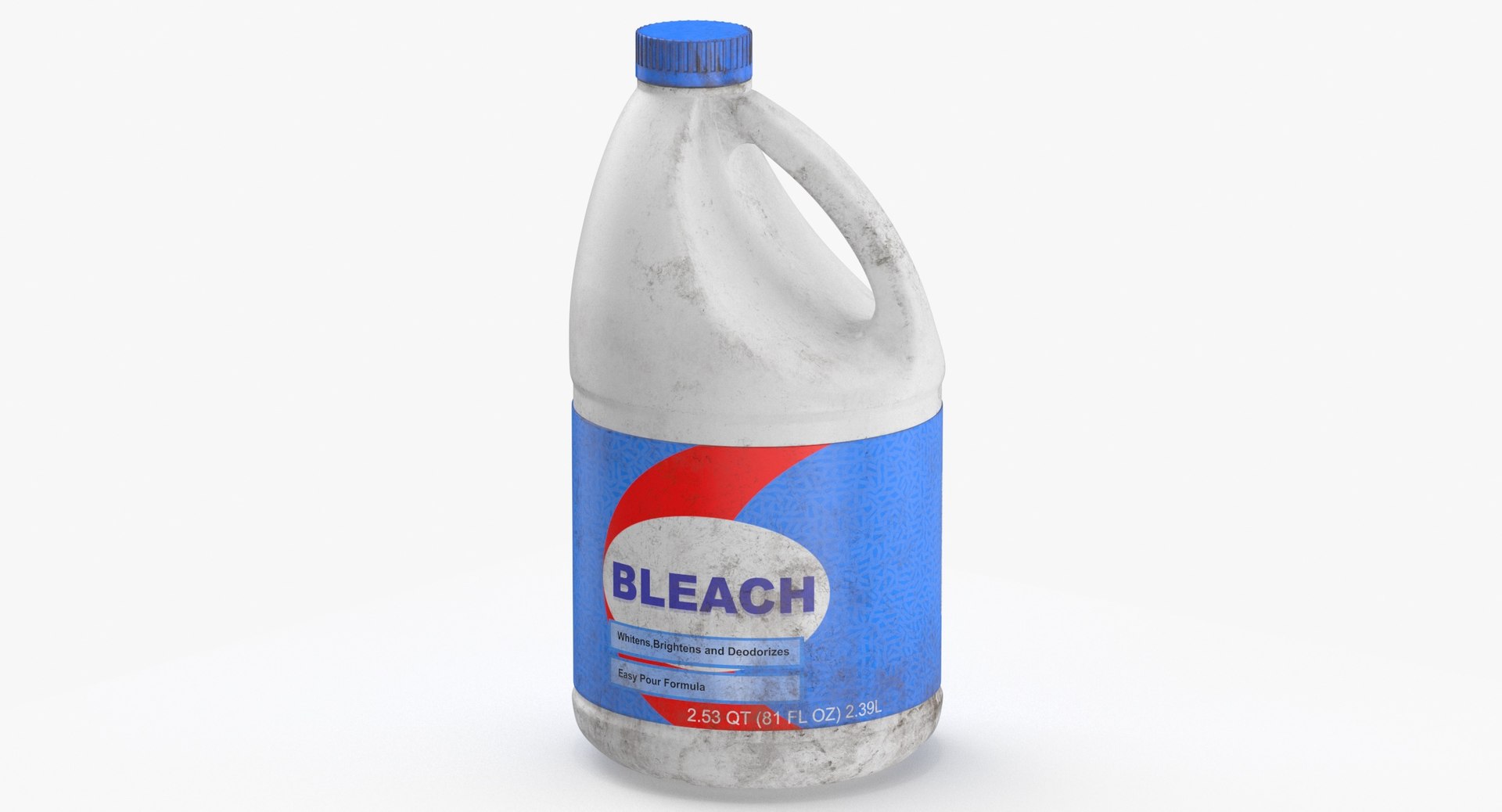 Bleach Bottle Dirty Blank And Generic Label Model - TurboSquid 2074920