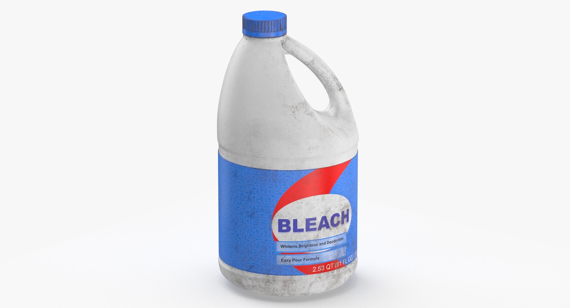 Bleach Bottle Dirty Blank And Generic Label Model - TurboSquid 2074920