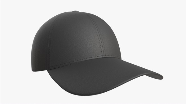 3D Baseball Cap Fabric Mockup Black model - TurboSquid 2043329